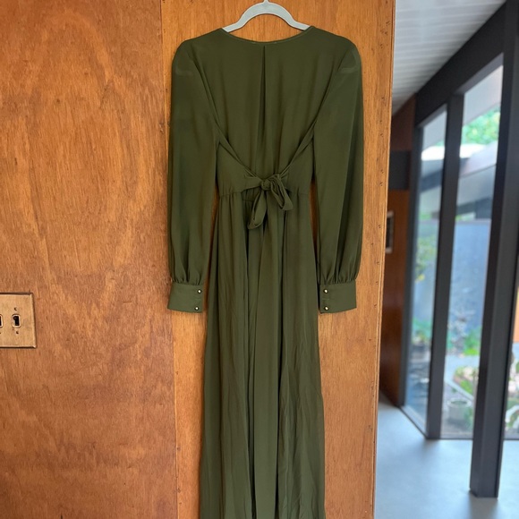 Baltic Born | Dresses | Baltic Born Lydia Olive Long Sleeve Maxi Dress ...